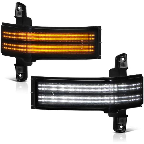 商品名VIPMOTOZ [シーケンシャルウィンカー スイッチバック フルLED スモークサイドマーカー ライトランプ アセンブリ ペア 2014-2018 シボレー シルバラード GMC シエラ 1500 2500HD 3500HD ピック...