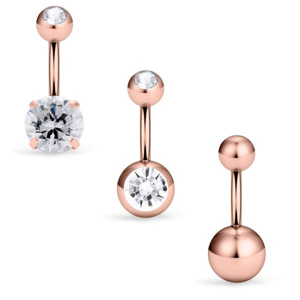 商品名: SCERRING 3-9個 16G 6mm 1/4インチ 316L サージカルスチール ショート ベリーボタン リング へそ ベリーイヤリング CZ へそリング バーベル ボディピアス SCERRING 3PCS 16G 6mm ...