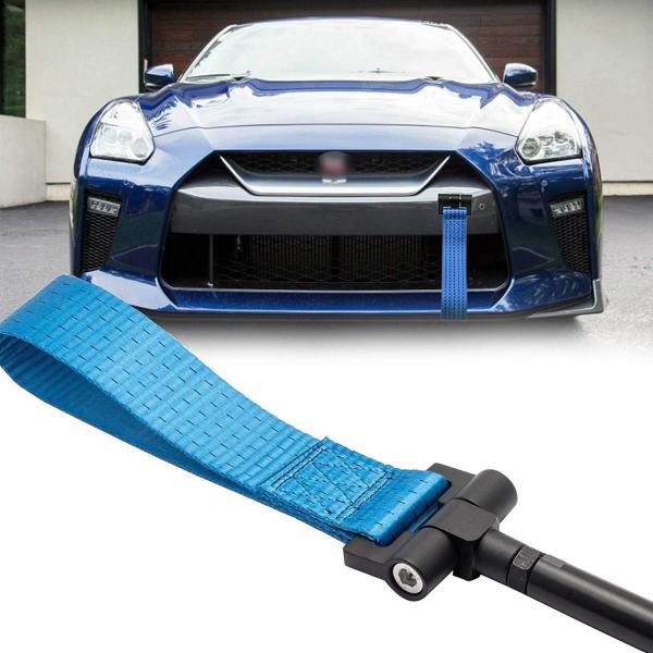 商品名Xotic Tech JDMスタイル 牽引ホールアダプター 牽引ストラップ付き 日産GT-R Infiniti Q50 Q60用 ブルー #TH121STBXotic Tech Blue JDM Style Track Racing ...