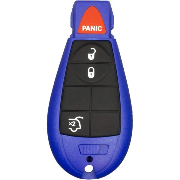 商品名1 New Blue Keyless Entry 5 Buttons Remote Start Car Key Fob Fobik Shell / CASE IYZC01C M3N5WY783X for Grand Cherokee ...
