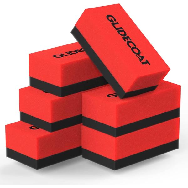 商品名Glidecoat セラミックコーティングアプリケータースポンジ 6個パック - アプリケーターパッド 車、ボート、オートバイ、キャンピングカーなどのディテーリング - 非吸収 - どんな車にも簡単貼り付け! (6個)Glidecoa...