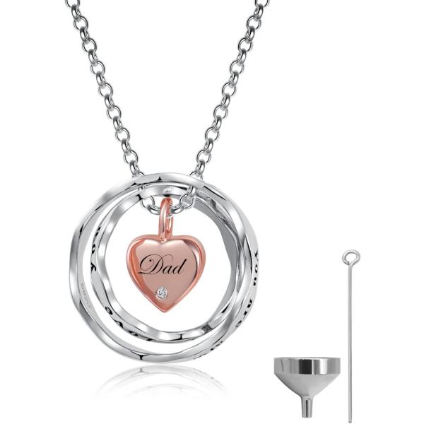 商品名S925スターリングシルバー 記念品ジュエリー 火葬ペンダント 遺灰用骨壺ネックレス - You Are Always In My Heart I Love You ForeveroGoodsunj Sterling Silver K...