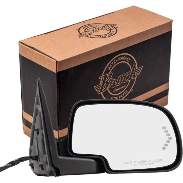 商品名交換用助手席パワー折りたたみ式ミラー加熱式 03-06シルバラード 07クラシックピックアップトラックに対応Brock Aftermarket Replacement Passenger Right Power Mirror Pain...