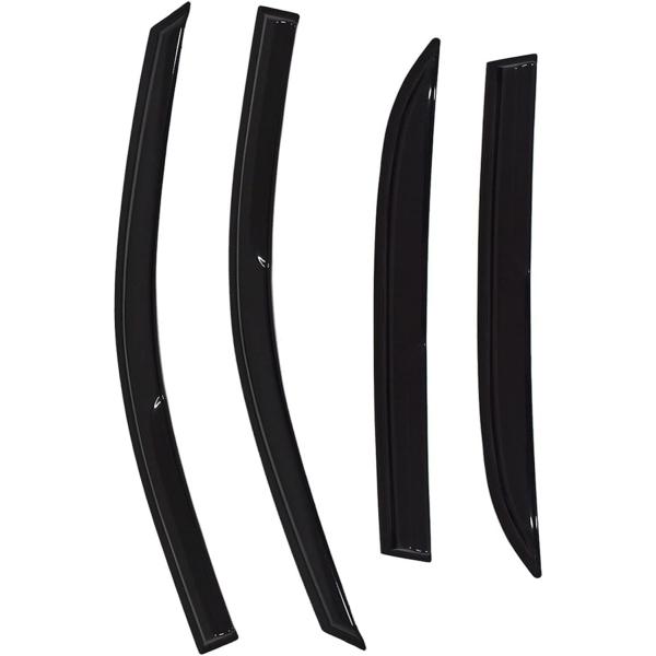 商品名labwork Black 4 Pieces Window Visors Shade Sun Rain Wind Guards Cover Replacement for 2003-2007 Honda Accord Sedan 4 ...