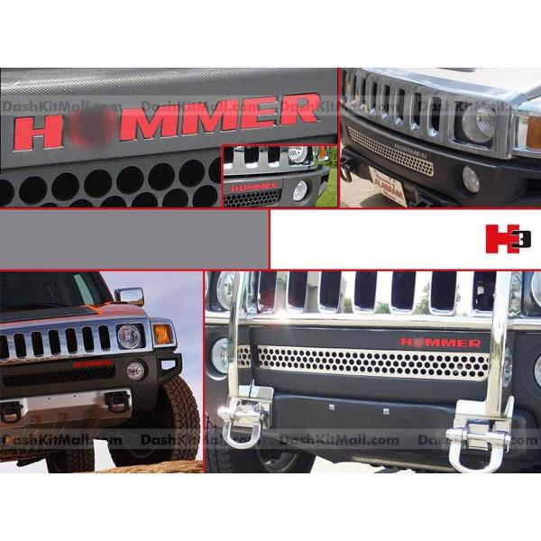 商品名SF Sales USA - レッドフロントバンパー文字 Hummer H3 プラスチックインサート デカールではありませんSF Sales USA - Red Front Bumper Letters Compatible with...