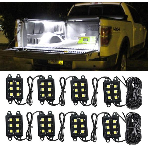 商品名NBWDY LED Truck Bed Light Kit-48 White LEDs Pickup Bed Lighting Kit, Rear Work Box Lighting Kit,Rail Lights, Side Mar...