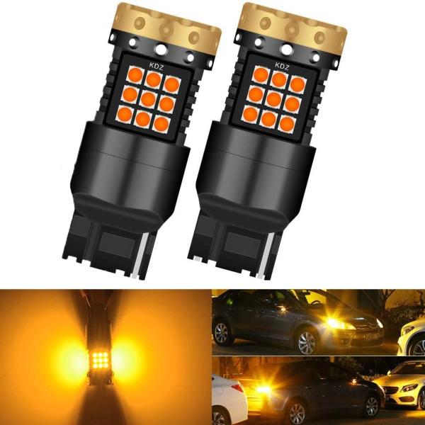 商品名NATGIC 7440 WY21W T20 W21W LED Turn Signal Light Bulbs 3700LM 3030 45SMD 7440NA 992 Canbus Error Free Anti Hyper Flas...