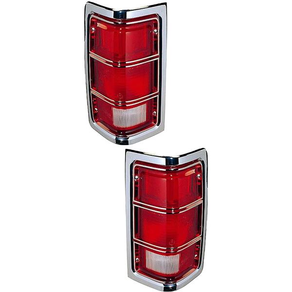 商品名ゴールドシャイン ダッジD100 D150 D250 D350 W100 W150 W250 W350 Trailduster Ramcharger 1981-1987 テールライトランプセット 運転席と助手席側Gold Shrine...