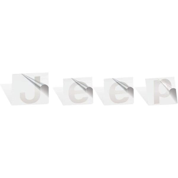 商品名Reflective Concepts ジープ テールゲート エンブレム オーバーレイステッカー - 2020 2021 グラディエーター - (カラー:反射ライトシルバー)Reflective Concepts Jeep Tailg...