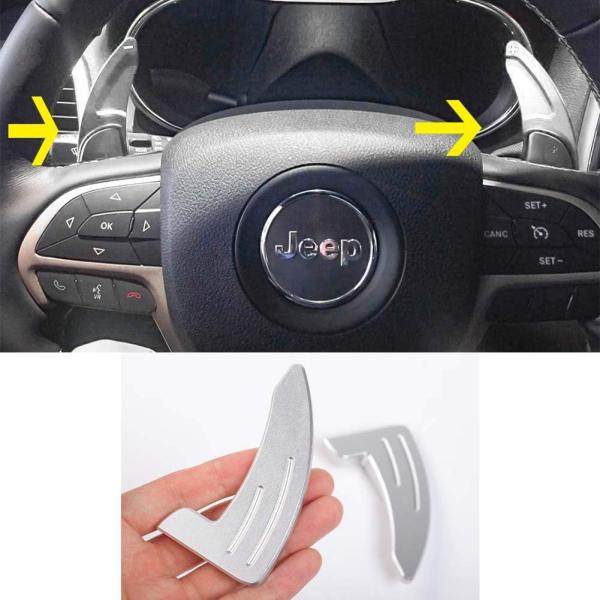 商品名Jeep Grand Cherokee Gear Shifter Cover Trims, ABS Car Gear Shift Decorative Cover Trims for Jeep Grand Cherokee 2014-...