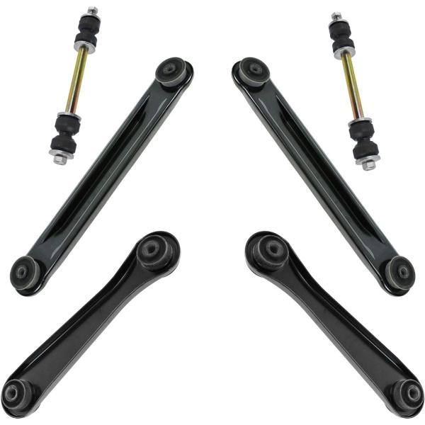 商品名TRQ 6 Piece Rear Suspension Kit Control Arm Sway Bar Link Kit Set Compatible with 1998-2011 Crown Vicotria / 1998-201...