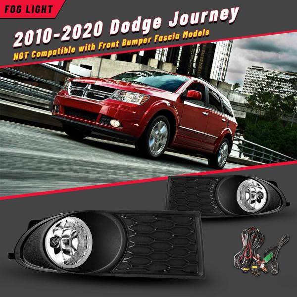 商品名AUTOFREE Fog Lights for 2010-2019 Dodge Journey with Bulbs PS 12V 24W OE Fog Lamps Replacement Included Wiring Kit &a...