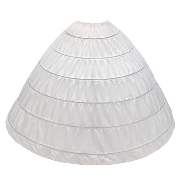 商品名: CEZOM レディース 6フープ ペチコート クリノリン アンダースカート ブライダル ウェディングドレス用 MPT036, ホワイト, Medium CEZOM Women 6 Hoop Petticoat Crinoline ...