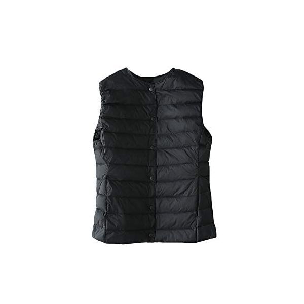 商品名:  NEWFINE Womens Lightweight Puffer Jacket Padded Vest Packable Down Copped Coat Tops Warm Winter Outdoor (M, Black)...