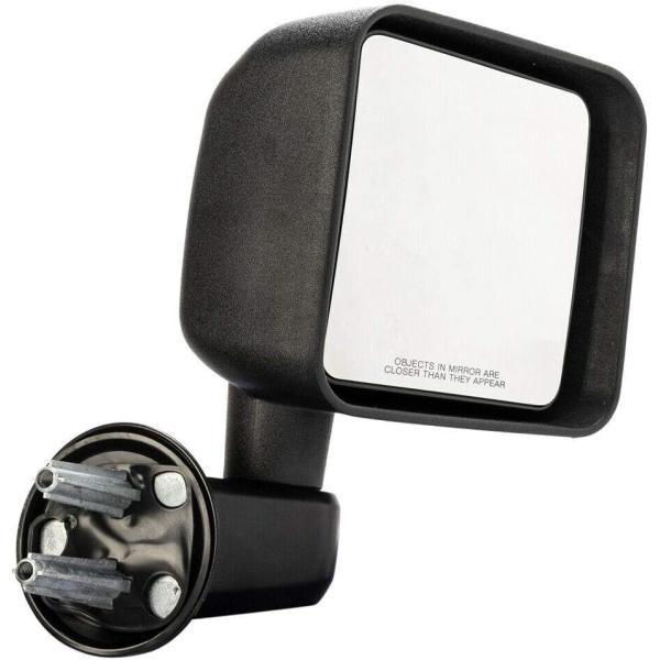 商品名MOTORHOT Passenger Right Side Door Mirror Manual Fold Black Textured Mirror compatible with 2007-2010 Jeep Wran/glerブ...