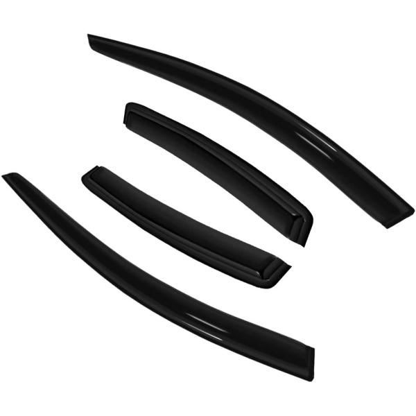 商品名Gldifa 4点 サンレインガード ウィンドウバイザー ウィンドディフレクター 2010-2018 Ford Taurus Smoke 94194に対応Gldifa 4pc Sun Rain Guards Window Visor ...