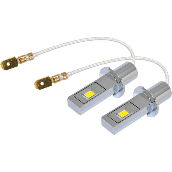 商品名Alla Lighting H3 LED Fog Light Bulbs Only (Not for) Super Bright CSP 6000K Xenon White Replacement for Cars, Trucksブラ...