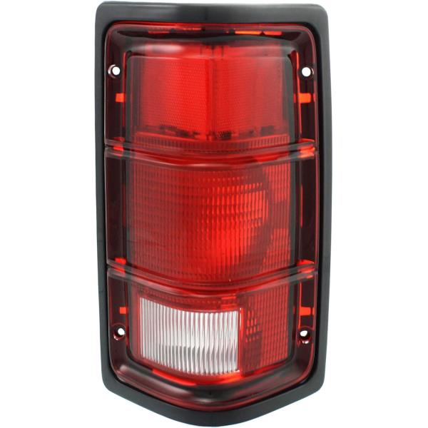 商品名Evan-Fischer Tail Light Lens and Housing Compatible with 1987-1996 Dodge Dakota Clear &amp; Red Lens Passenger Sideブラ...