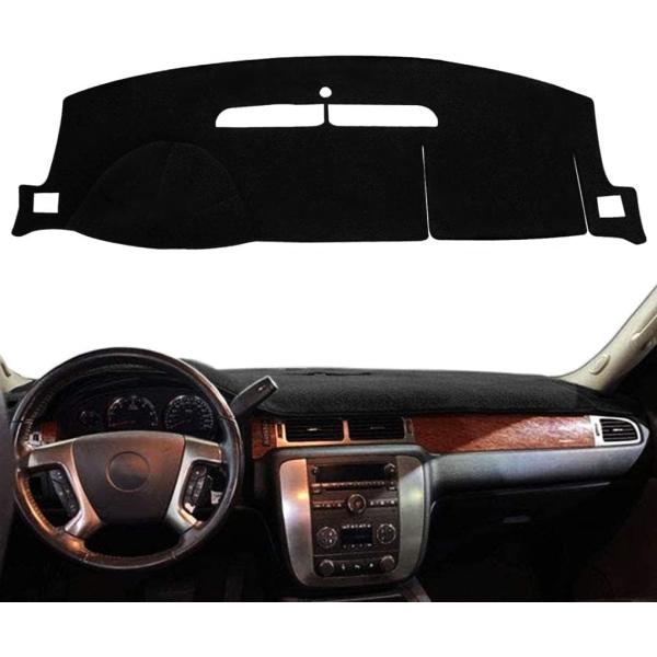 商品名AKMOTOR ダッシュカバーマット 2007-2014 GMC ユーコン 2007-2013 シボレー シボレー シルバラード 1500 LTZ/アバランチ/サバーバン 07-14 タホ ダッシュボードカバーパッド ダッシュスピーカ...