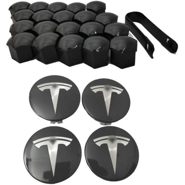 商品名SmarTopus Tesla Model 3 Wheel Cap Kit,Tesla Aero Wheel Cap Kit,Compatible with Tesla Model 3, S &amp; X (4 Hub Center...