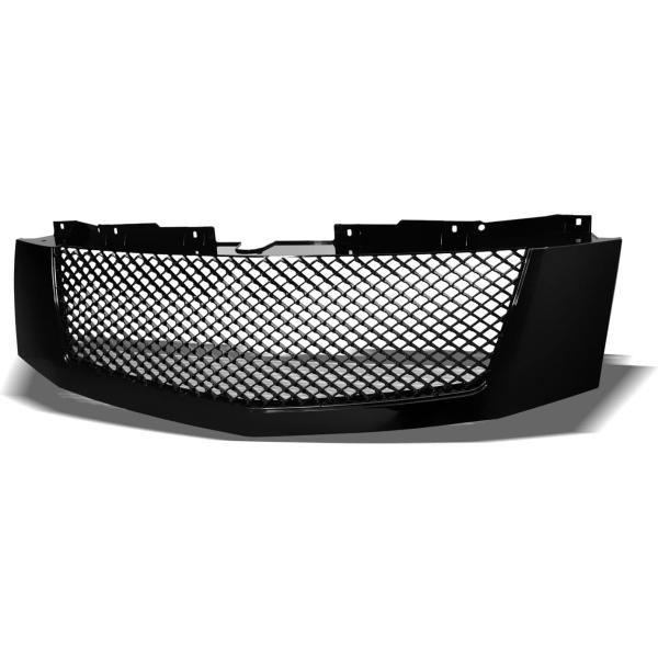 商品名Stehlen 642167821267 Compatible With 2007-2014 Cadillac Escalade/EXT Mesh Front Hood Bumper Grille - Glossy Blackブランド...