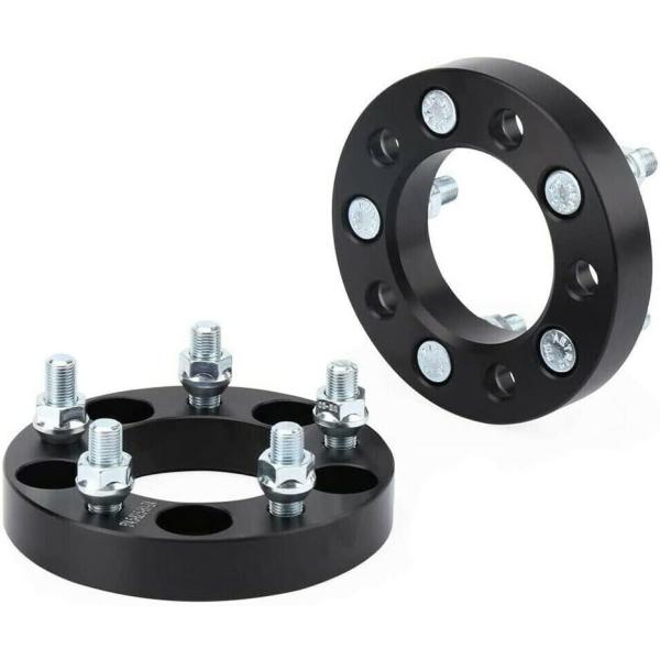 商品名dynofit 5x4.5 ホイールスペーサー 1インチスペーサー ジープ ラングラー XJ KK TJ ZJ フォードエクスプローラー マスタング ファルコン レンジャー エッジ MKT MKX 2個セット ホイールスペーサーキット...