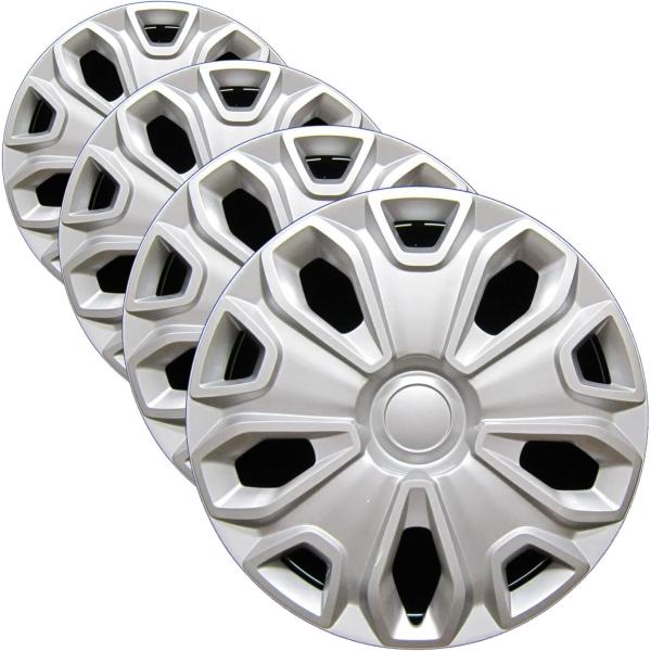 商品名プレミアムレプリカハブキャップセット | フォードトランジット2015-2018に適合 | 交換用16インチホイールカバー(4個)Premium Replica Hubcap Set, Replacement for Ford Tra...