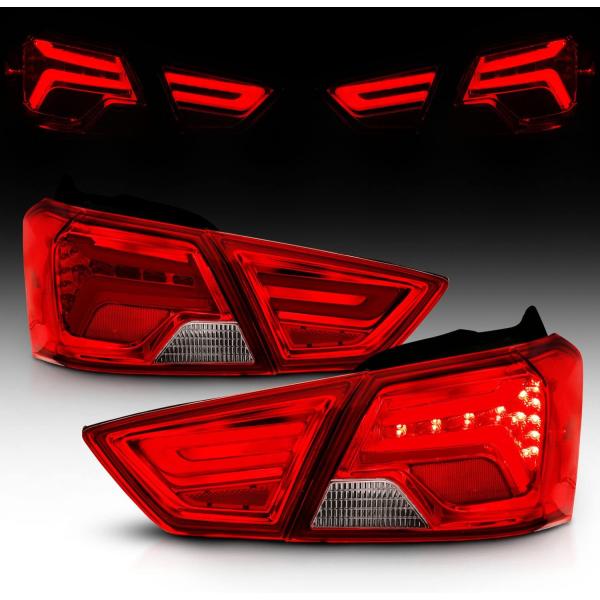 商品名AmeriLite 2014-2020 Impala セダン LED チューブ 交換用 テールライト ルビー レッド リアランプセット 運転席と助手席側AmeriLite 2014-2020 For Impala Sedan LED ...