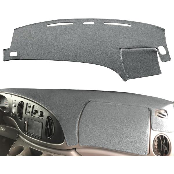 商品名ダッシュカバーマット カスタムフィット フォード E150 E250 E350 E450 Econoline カーゴバン、ダッシュボードカバーパッドカーペット(ダークグレー) J39Dash Cover Mat Custom Fit ...