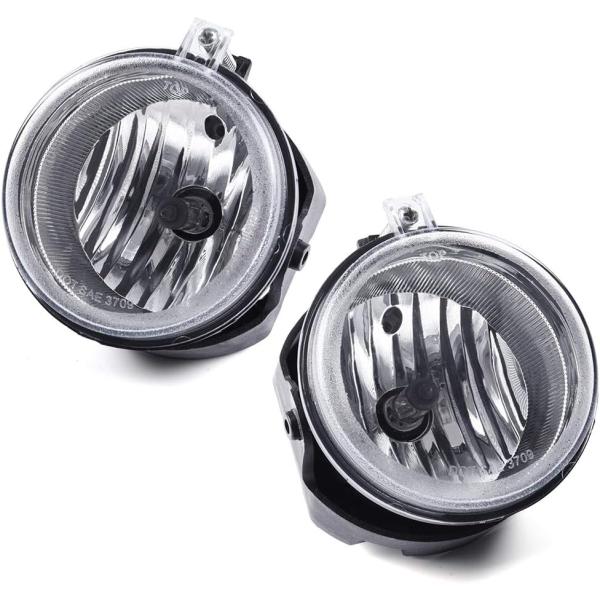 商品名CNNELL フォグランプ 左右1組 Dodge Nitro Grand Caravan 05-08/ Challenger Avenger 08-10 / Jeep Patriot Compass 07-09 クリアフロントフォグラ...