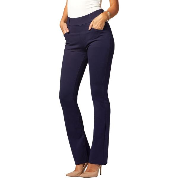 商品名プレミアム レディース ストレッチ ポンテ パンツ - ドレッシー レギンス バットリフト付き US サイズ: X-Large カラー: ブルーPremium Women's Stretch Dress Pants - Wear to...