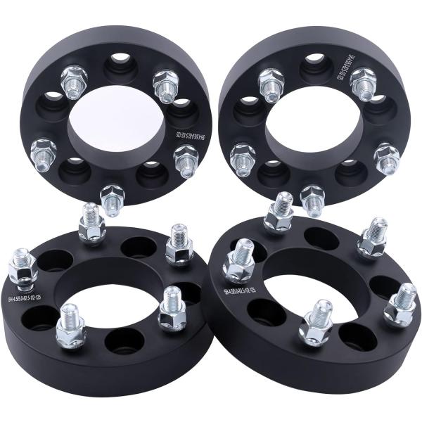 商品名DCVAMOUS 5x4.5から5x5 ホイールアダプター ジープ フォード 5ラグ(5x5リム5x4.5車両)、(4) 1.25インチ、1/2インチスタッド(87-06ラングラー用、84-01チェロキー、02-12 リバティ、91-...