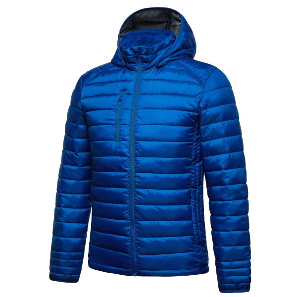 商品名:  fit space Mens Down Alternative Jacket Quilted Lightweight Packable Padding Coat with Detachable Hood (Royal Blue,...