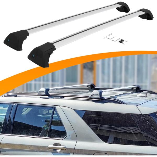 商品名Snailfly クロスバー 2020-2023 Ford Explorer用にカスタマイズされたフィット 調節可能なクロスバー ルーフラック ロック付きSnailfly Crossbars Customized Fit for 20...