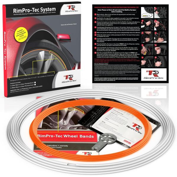 商品名RimPro-Tec Alloy Wheel Bands Best Rim Protectors for Car and Light Trucks - Rim Guards for Car Wheels Protection and ...