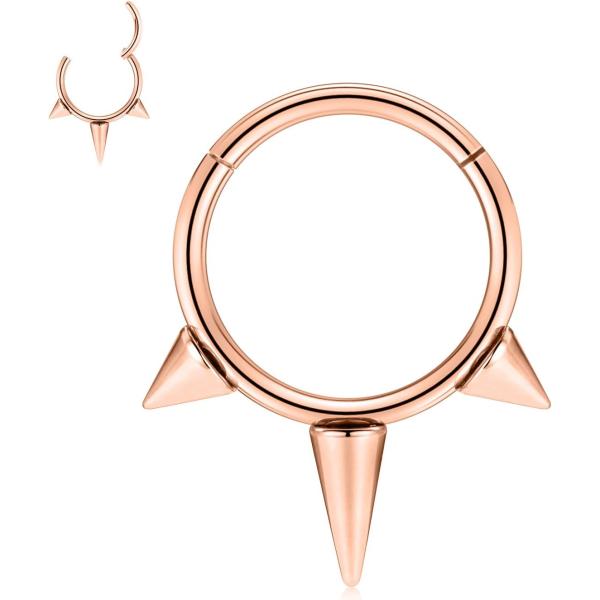 商品名FUNLMO 16G セプタムジュエリー デイスイヤリング 316L サージカルスチール セプタムリング CZ セプタムクリッカーノーズリング ダイス ピアス ジュエリー ヘリックス トラガス ルーブ イヤリング 軟骨ピアス, 金属,...