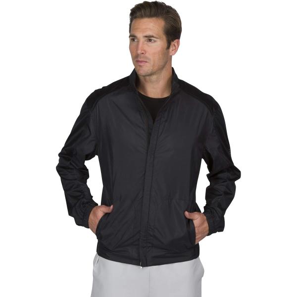 商品名: Three Sixty Six フルジップゴルフジャケット メンズ 軽量メンズレインコート 防水ウィンドブレーカー US サイズ: Medium カラー: ブラック Three Sixty Six Full Zip Golf Ja...