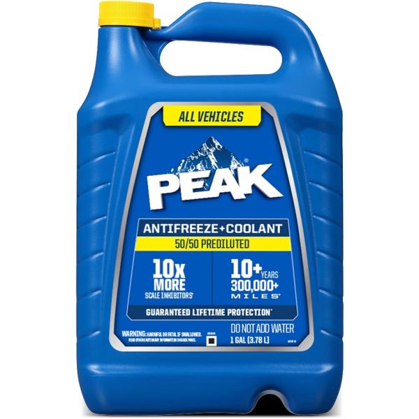 商品名PEAK 50/50 Prediluted Antifreeze and Coolant for All Engine Cooling Systemsブランド：PEAK商品サイズ：50/50高さ：8.6 cm横幅：18.8 cm奥行：...
