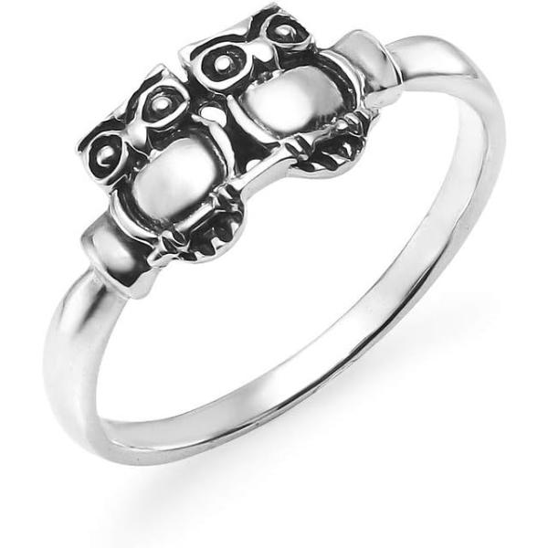 商品名Silverline Jewelry 925スターリングシルバー 2つのフクロウリング 動物テーマジュエリー サイズ6〜9Silverline Jewelry - 925 Sterling Silver Two Owls Ring, ...
