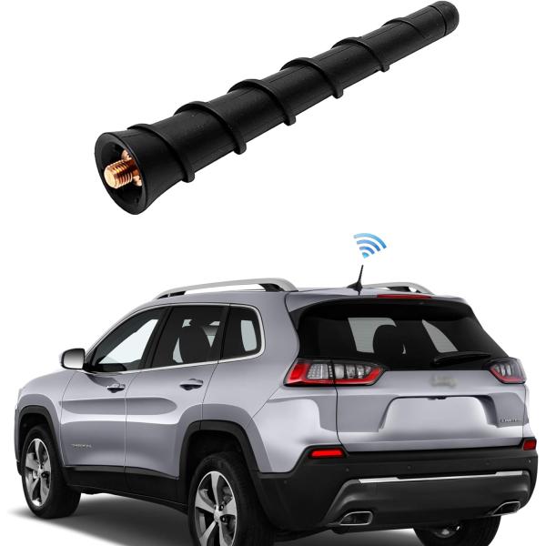 商品名4.5 Inch Antenna for 2011-2022 Jeep Cherokee Grand Cherokee Compass Renegade Dodge Journey Avenger Durango Dart Chrys...