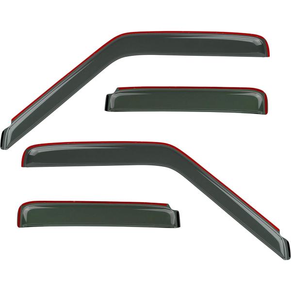 商品名Gldifa in-Channel Guards Dark Smoke Window Visor Compatible with 95-05 Chevy S10 Blazer/GMC S15 Jimmy/96-01 Oldsmobil...