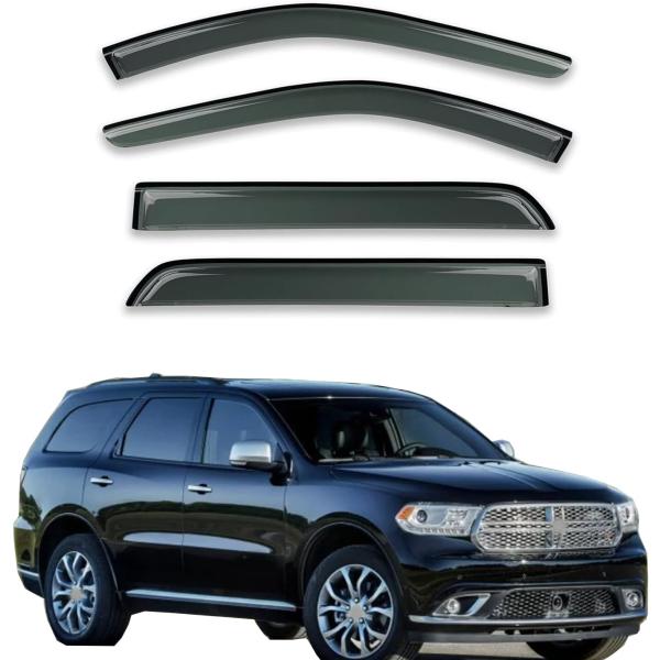 商品名Gldifa ウィンドウバイザー サンレインガード ダークスモークフィット 2011-2016 Durango ベントバイザー 4ピースGldifa Window Visor Rain Guards Dark Smoke Compat...