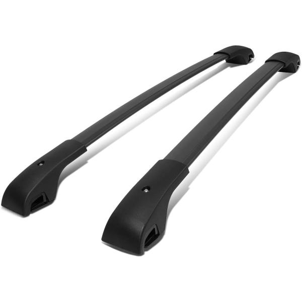 商品名OE Style Matte Black Roof Rack Rail Cross Bars w/ABS Mounting Brackets Compatible with Jeep Renegade Cross Bar 15-20ブ...