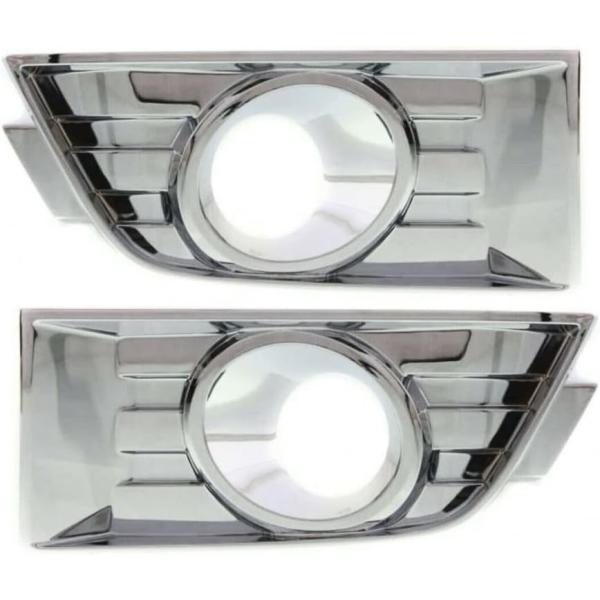 商品名フォードエッジフォグライトカバー 2007 08 09 2010 ドライバーと助手席側のペア/セット | クロム | ライトホール付き | DOT/SAE準拠 | FO1038107 + FO1039107 | 7T4Z17E811B...