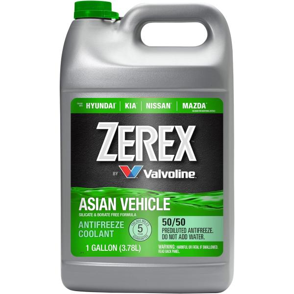 商品名Zerex Asian Vehicle Green Silicate and Borate Free 50/50 Ready-to-Use Antifreeze/Coolant 1 GAブランド：Zerex商品サイズ：1 GA高さ：9...