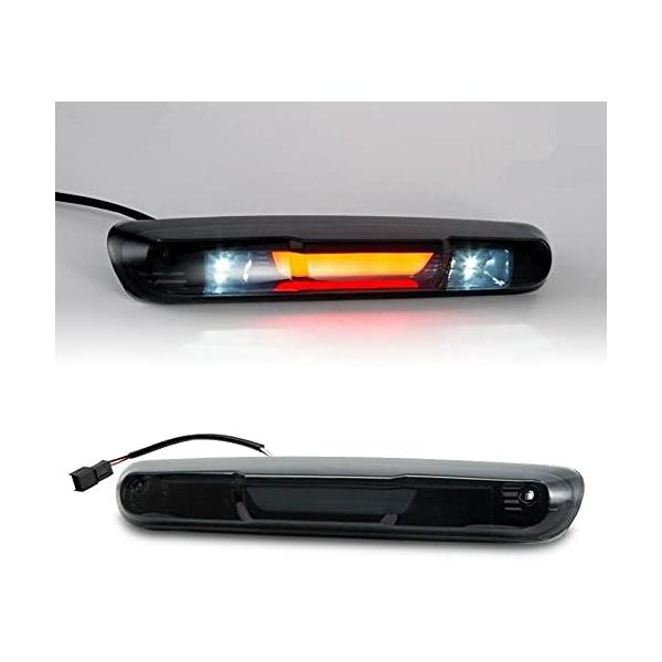商品名G-PLUS Tea Cover Black Bottom 3D LED Bar High Mount Stop Light Compatible With Silverado 07-13/Sierra 1500 2500HD 350...