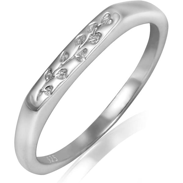 商品名YeGieonr ハンドメイド フラワーシグネットリング ミニマリスト ステートメントリング ボタニカル刻印入り 繊細でパーソナライズされたジュエリーギフト 女性/女の子向け, シルバー, 18K ゴールドYeGieonr Handm...