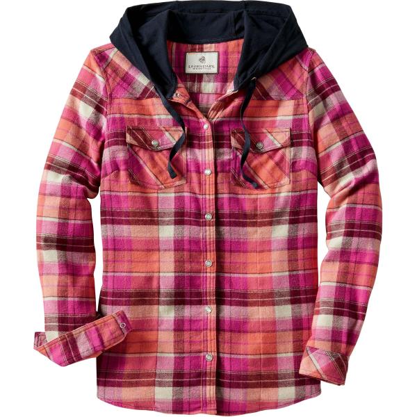 商品名:  Legendary Whitetails Women's Standard Lumber Jane Hooded Flannel Shirt, Fusion Plaid, Largeブランド: Legendary Whiteta...