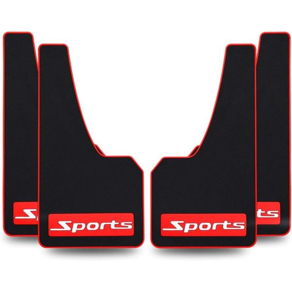 商品名Aiydachy 4ピース ソフト素材 自動車フェンダー カーマッドフラップ ユニバーサルフィット ブラックスプラッシュガード ラバーマッドガード 衝突なし ユニバーサル 43.5cm 23cm 0.5cm (スポーツ)4 pcs S...