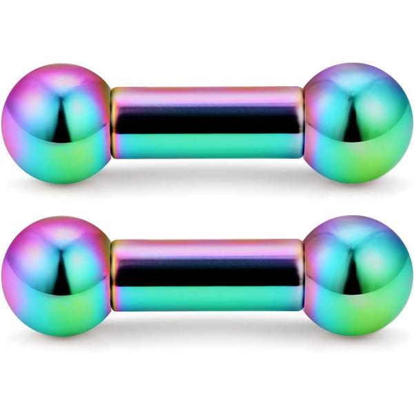 商品名Ftovosyo PAリング 内部スレッド ストレートバーベル ニップルリング 2G 4G 6G 8G イヤリング ゲージ イヤーリング トングリング 316L サージカルスチール ボディピアスジュエリー レディース メンズ 1ペア ...